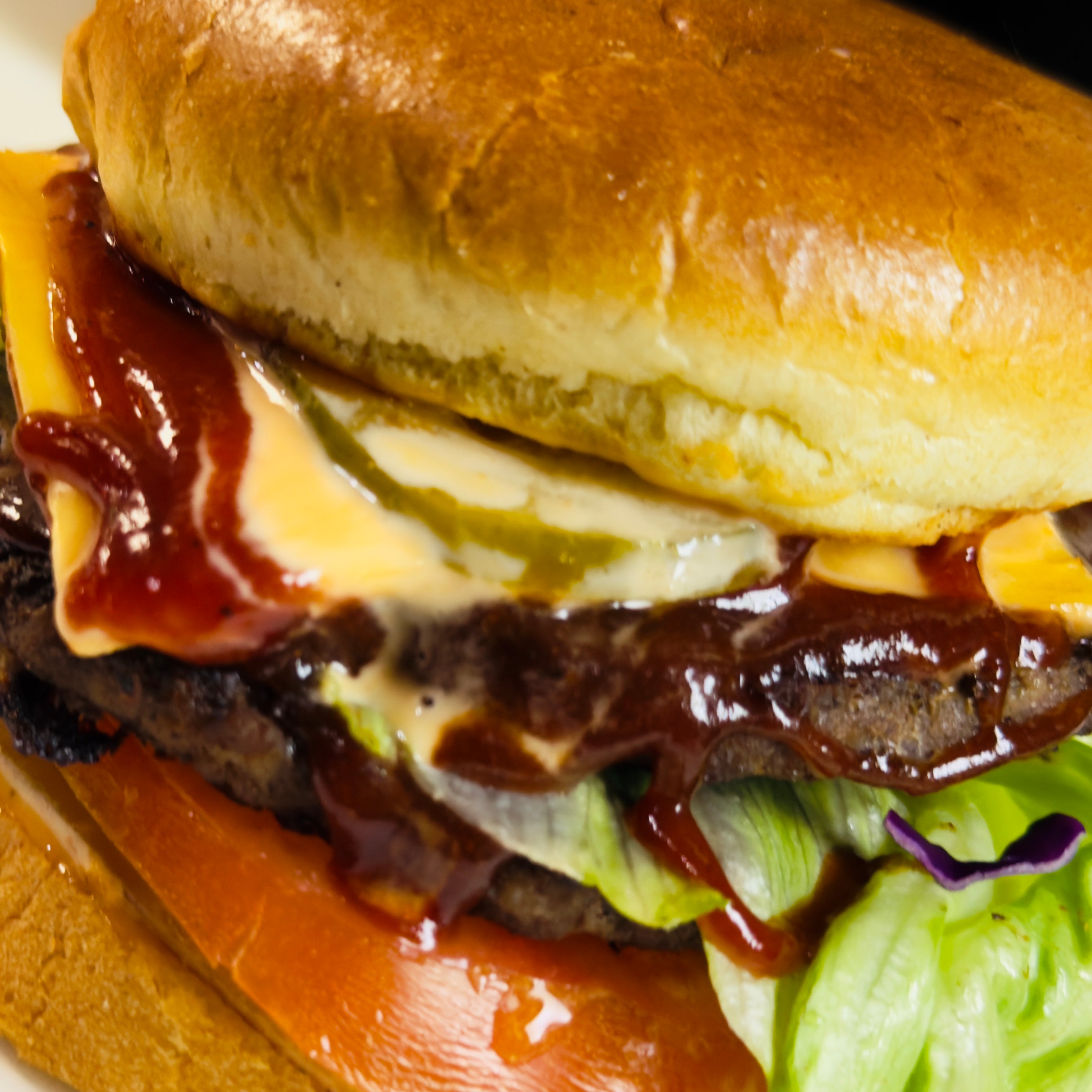 HB Special Honey Chipotle Double Cheese Burger with Seasoned Fries ...